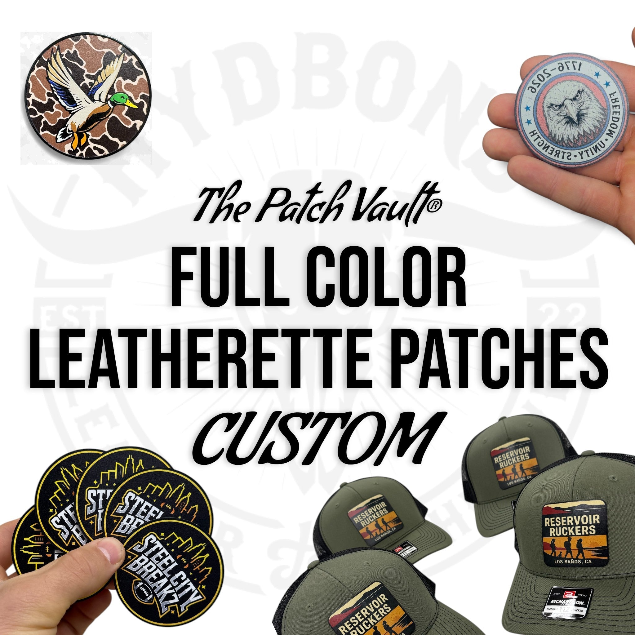 COLORFAUX UV PRINTED LEATHERETTE PATCHES – Hydbond™️