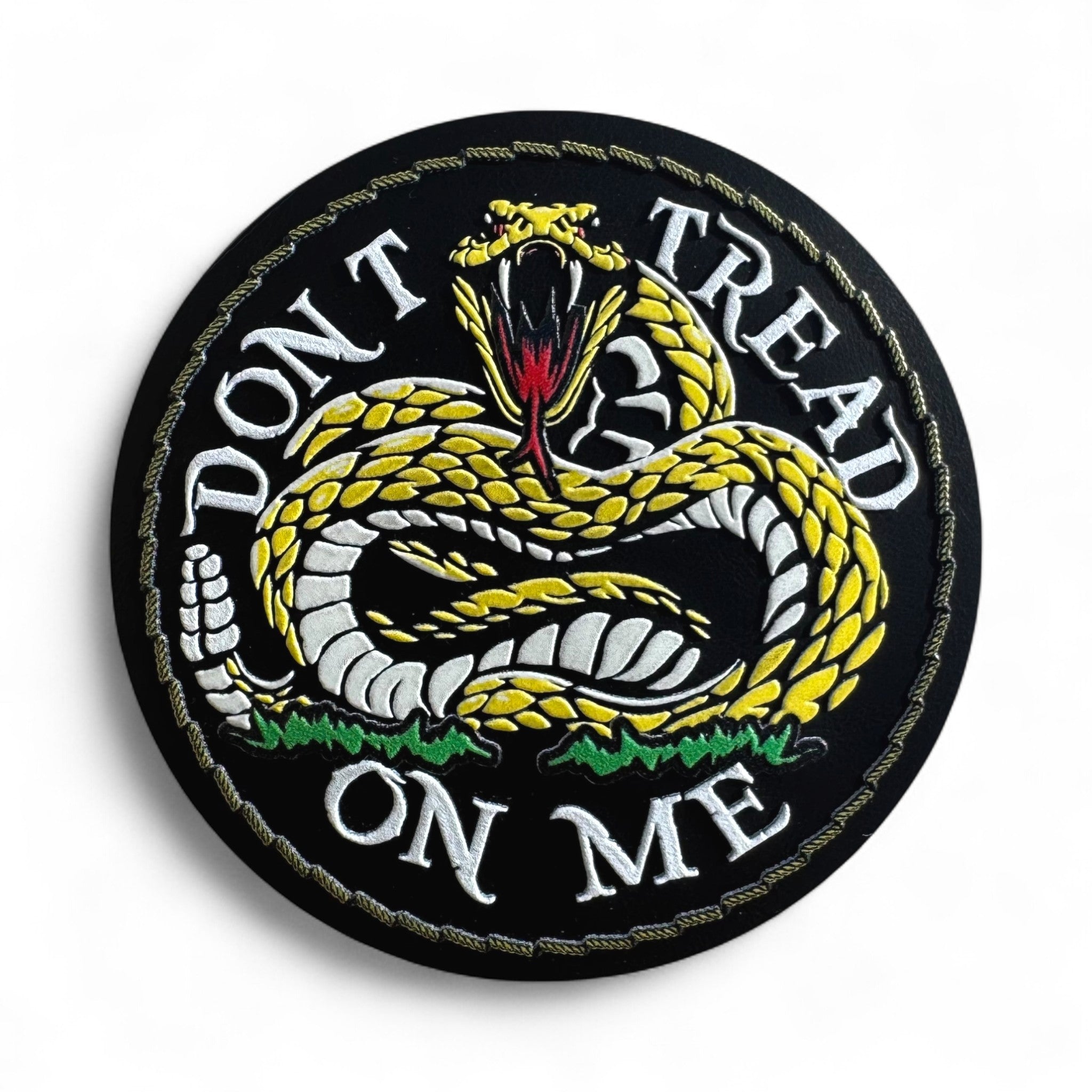 UV3D DON'T TREAD ON ME PATCH WITH ADHESIVE-PRESS READY PATCH-2.35" CIR ...