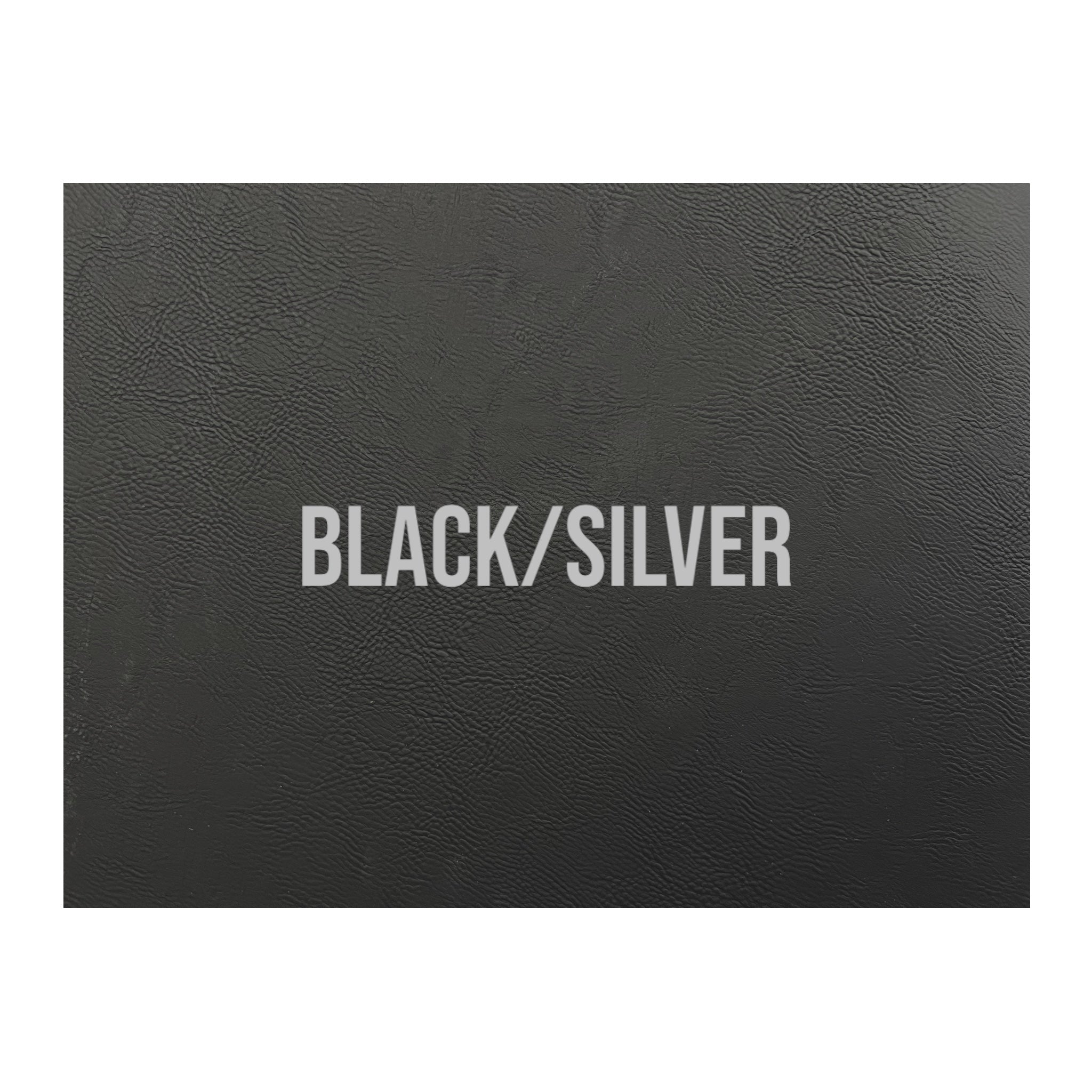NO ADHESIVE BLACK/SILVER LEATHERETTE SHEET (12"x24") – Hydbond™️